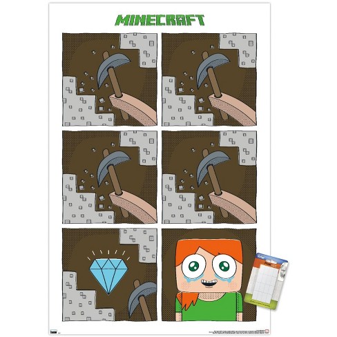 Trends International Minecraft - Simple Comic Alex Cry Unframed Wall ...