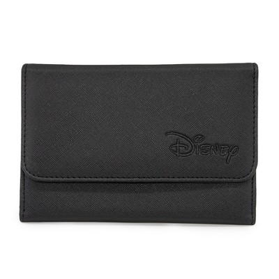 Disney Wallet, Foldover, Disney Signature Text Logo Embossed, Black ...