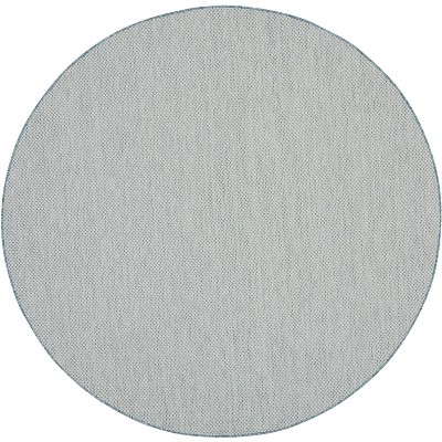 Nourison 6' X 6' Courtyard Modern Easy Care Flatweave Indoor Outdoor ...