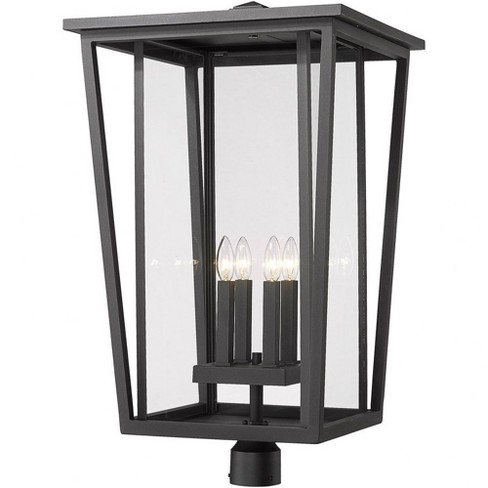 Z-lite Seoul 4 - Light Post Light In Black : Target