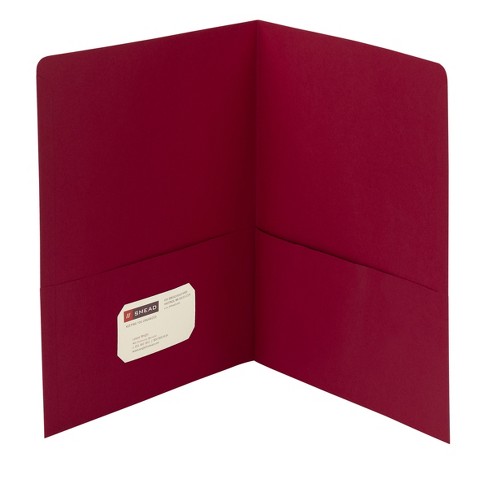 Smead Two-pocket Heavyweight Folder, Letter Size, Red, 25 Per Box ...