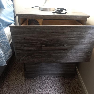 Ralinksi Nightstand Black/gray/beige - Signature Design By Ashley : Target