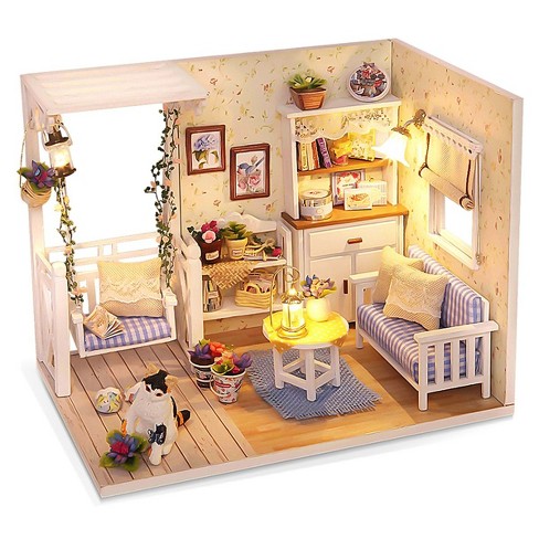 Meco Diy Miniature Model Dust Cover 3d Wooden Dollhouse Toys Great Gift ...