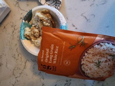 90 Second Long Grain White Rice Microwavable Pouch - 8.8oz - Good ...