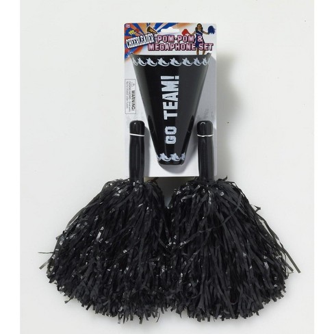 Cheerleader Pom Pom & Megaphone Costume Accessory Set: Black : Target