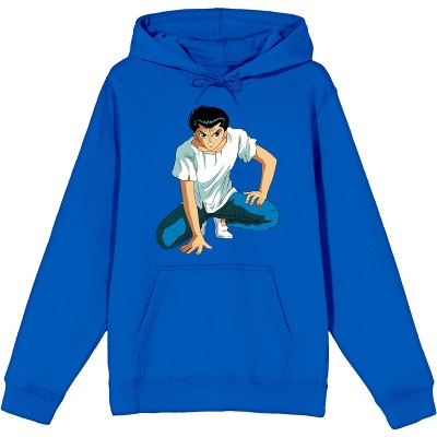 Yu Yu Hakusho Yusuke Urameshi Men's Graphic Hoodie In Royal Blue-xxl ...