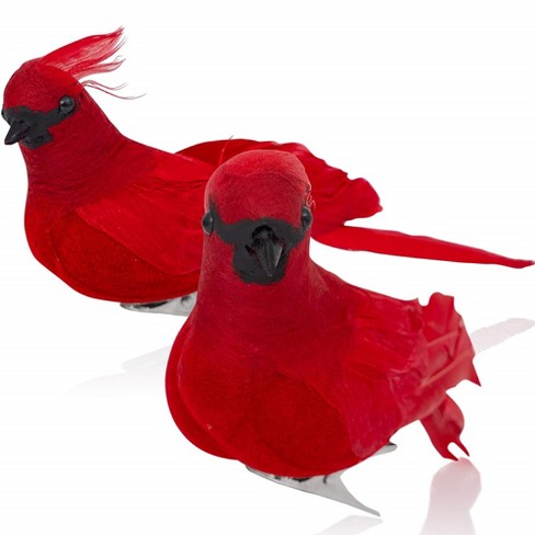 Ornativity Cardinal Bird Clips - Red - 2 Pack : Target