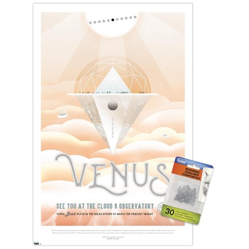 Trends International Nasa - Venus Travel Poster Unframed Wall Poster ...