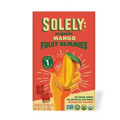 Solely Organic Mango Whole Fruit Gummies - 3.5oz/5ct : Target