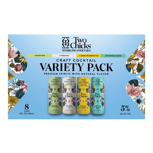 Two Chicks Cocktails Craft Cocktail Variety - 8pk/355ml Cans : Target