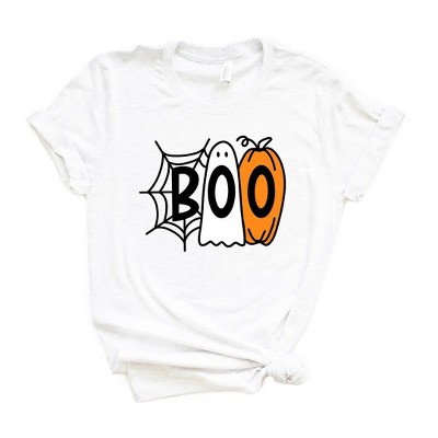 Simply Sage Market Women's Boo Web Ghost Short Sleeve Graphic Tee - M ...