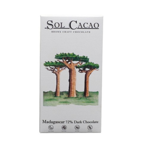 Sol Cacao 72% Madagascar Chocolate Candy - 1.86oz : Target