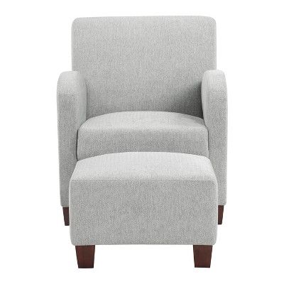 Save $334 • Aiden Chair and Ottoman Herringbone Smoke - OSP Home ...