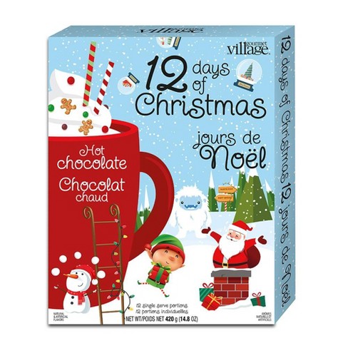 Gourmet Du Village Advent Calendar Gift Box, 12 Christmas Season Single ...