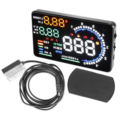 Unique Bargains Car Hud Head Up Display Speedometer 5-color Windshield ...
