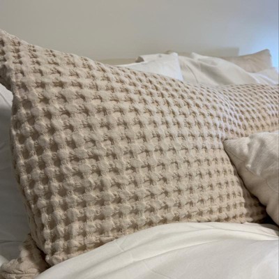 Waffle Body Pillow Cover Natural - Casaluna™ : Target
