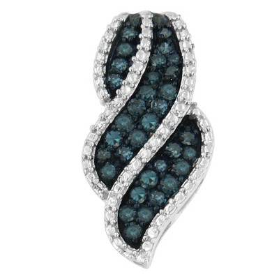 Haus of Brilliance .925 Sterling Silver 1/2 Cttw Treated Blue Round Cut ...