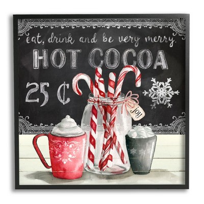 Stupell Industries Cocoa & Candy Canes, 12'' x 12'' : Target
