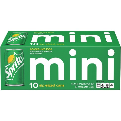 Sprite - 10pk/7.5 Fl Oz Mini-cans : Target