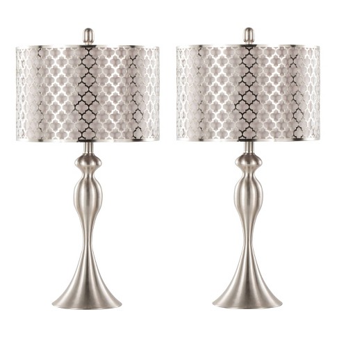 Lumisource (set Of 2) Ashland 27" Contemporary Table Lamps Brushed ...