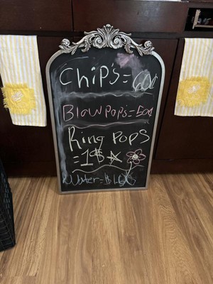 Kate And Laurel Arendahl Framed Decorative Chalkboard, 19x30.75, Gold ...