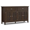 Wyndenhall Normandy Large Sideboard Buffet Brunette Brown : Target