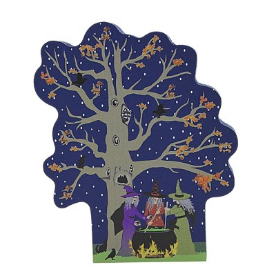 Cats Meow Village 4.5 Inch Witches Brew Tree Accessory Halloween ...