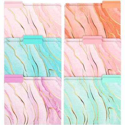 Paper Junkie 12 Pack Letter Size File Folders, 1/3 Cut Tab, Decorative ...