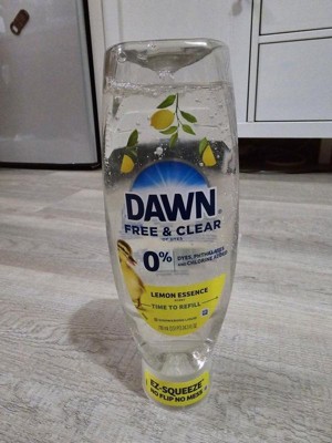 Dawn Lemon Essence Free & Clear Ez Squeeze Dishwashing Liquid - 24.3 Fl ...