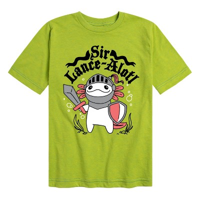 Boys' Instant Message Axolotl Knight Short Sleeve Graphic T-shirt - Key ...