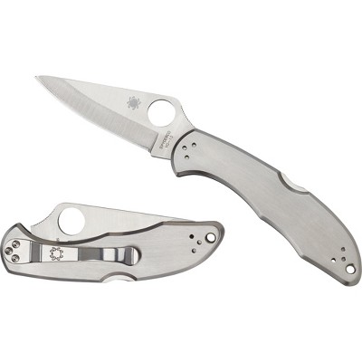 Spyderco Delica 4 Stainless Steel Delica 4 Stainless Plainedge Spyderco ...