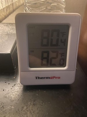 Thermopro Tp200bw Wireless Indoor Outdoor Thermometer With Temperature ...