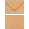 Juvale 100-pack A1 Brown Kraft Paper Envelopes 5 X 3 Gummed Seal V-flap ...