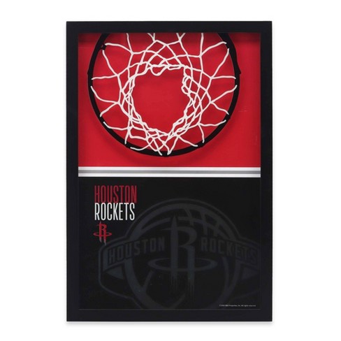 Nba Houston Rockets Print-on Glass Wall Sign : Target