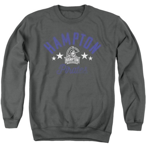 Hampton University Official Pirates Adult Crewneck Sweatshirt, Charcoal ...