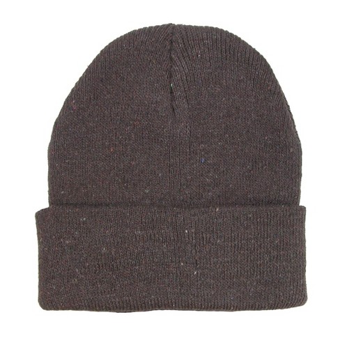 Ctm Kids' Knit Winter Cuff Stocking Cap, Brown : Target