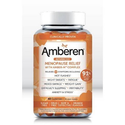 Amberen Menopause Relief Dietary Supplement Capsules - 60ct : Target