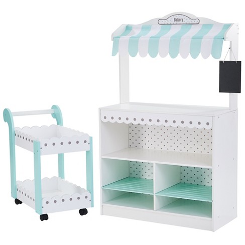 Teamson Kids My Dream Bakery Shop And Pastry Cart Wooden Play Set ...