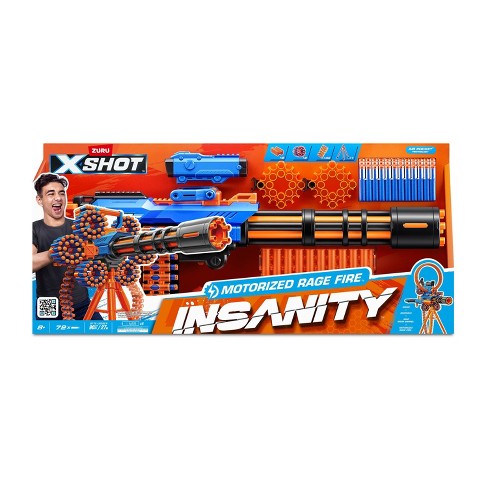 X-shot Excel Insanity Motorized Rage Fire Gatlin Blaster : Target
