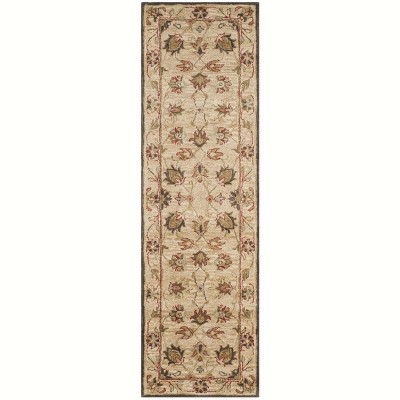 Antiquity At812 Hand Tufted Runner Rug - Beige/beige - 2'3"x12 ...