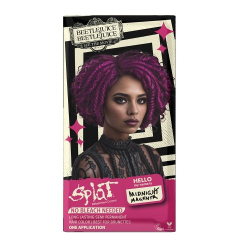 Splat Midnight Kit Semi Permanent Hair Color - Magenta - 6.75 Fl Oz ...