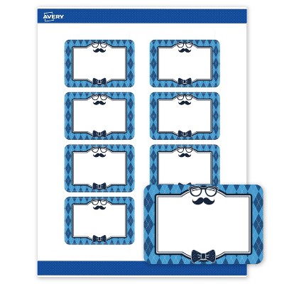 Avery® Matte 2" x 3" Labels, Silver & Blue Diamond, 160ct : Target