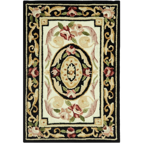 Chelsea Hk72 Hand Hooked Accent Rug - Ivory/black - 1'8"x2'6 ...