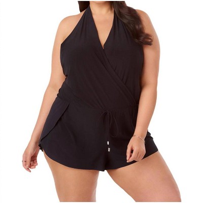 Women's Plus Size Bianca Swim Romper One Piece Swimsuit - Magicsuit ...