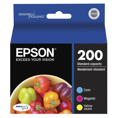 Epson 202 C/m/y 3pk Ink Cartridges - Cyan Magenta Yellow (t202520-cp ...