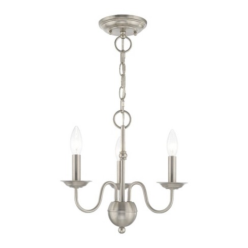 Livex Lighting Windsor 3 - Light Chandelier In Brushed Nickel : Target