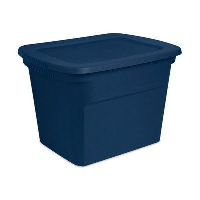 Sterilite 30 Gal Latching Tuff1 Storage Tote, Stackable Bin With Latch ...