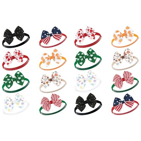 Hudson Baby Infant Girl Cotton And Synthetic Headbands Bundle Set ...