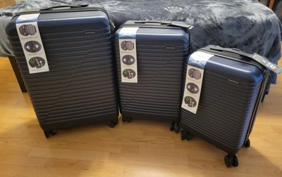 Travel Select Sunny Side 3pc Hardside Spinner Luggage Set With Usb Port ...