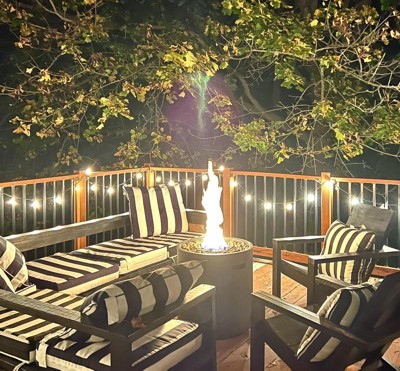 Round Metal Fire Column - Black - Threshold™ : Target